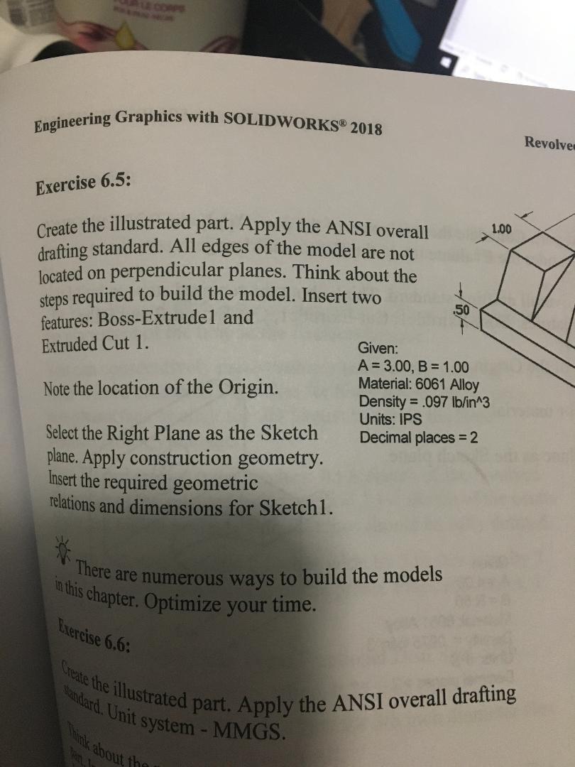 Solved Engineering Graphics with SOLIDWORKS® 2018 Revolve | Chegg.com