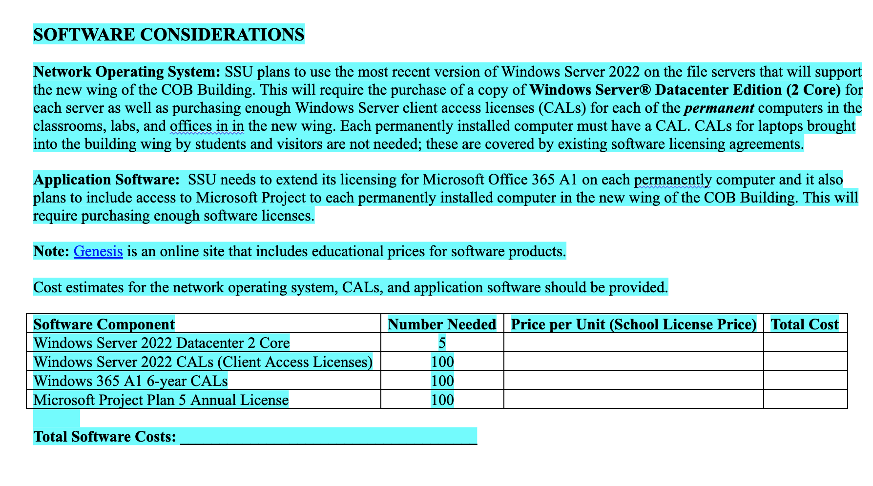 WiFi NETWORK COSTS Task 6: For Task 6, you will | Chegg.com