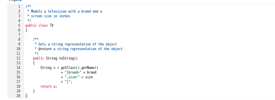 Solved B. Implementing Comparable Write a class to model a | Chegg.com