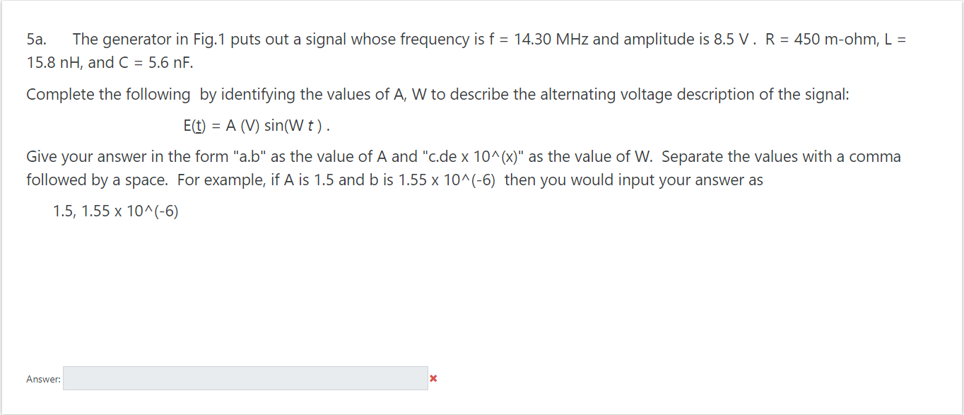 Solved 2.1. R (P3 علی C 5a. The generator in Fig. 1 puts | Chegg.com