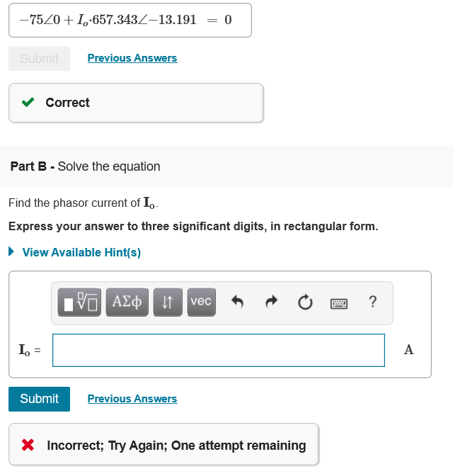Solved Learning Goal: Use phasor techniques and the | Chegg.com