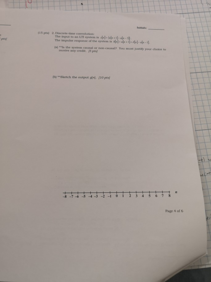 Solved pts (15 pts) 2. Discrete-time convolution: The input | Chegg.com Solved pts (15 pts) 2. Discrete-time convolution: The input | Chegg.com