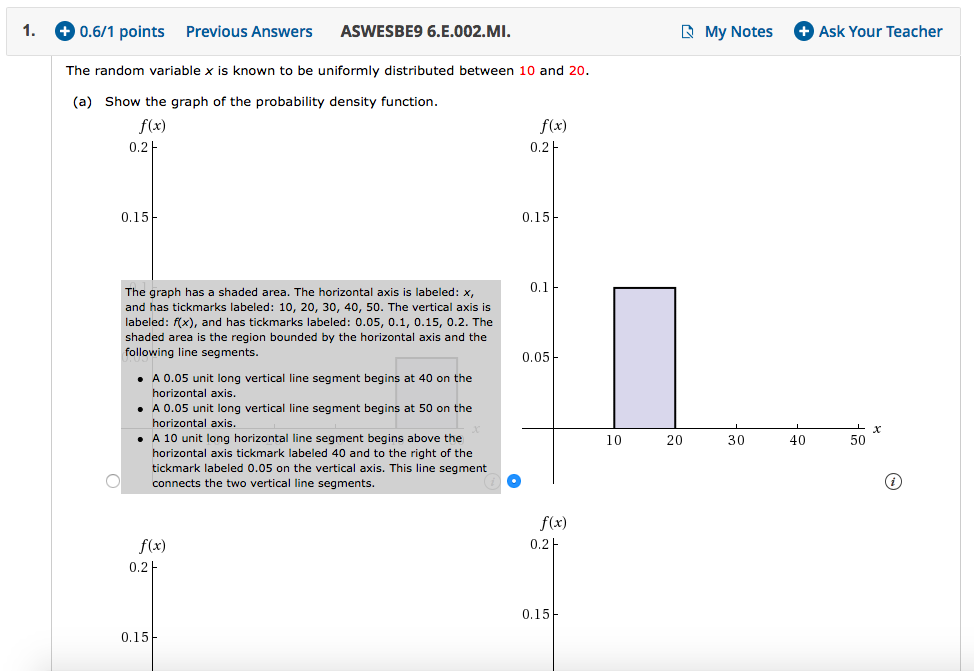 Solved 1. + 0.6/1 points Previous Answers ASWESBE9 | Chegg.com