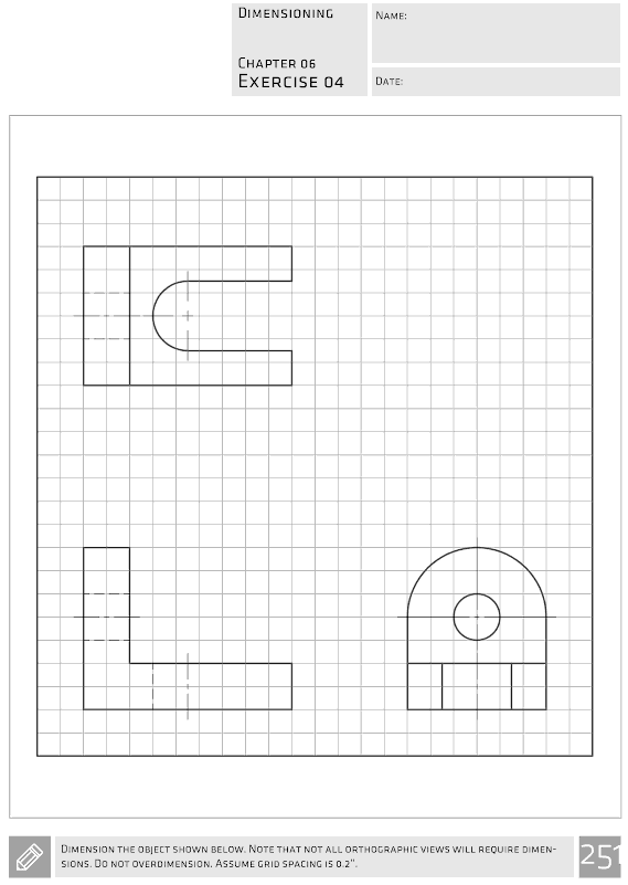 Solved DIMENSIONING NAME: CHAPTER 06 EXERCISE 04 DATE | Chegg.com