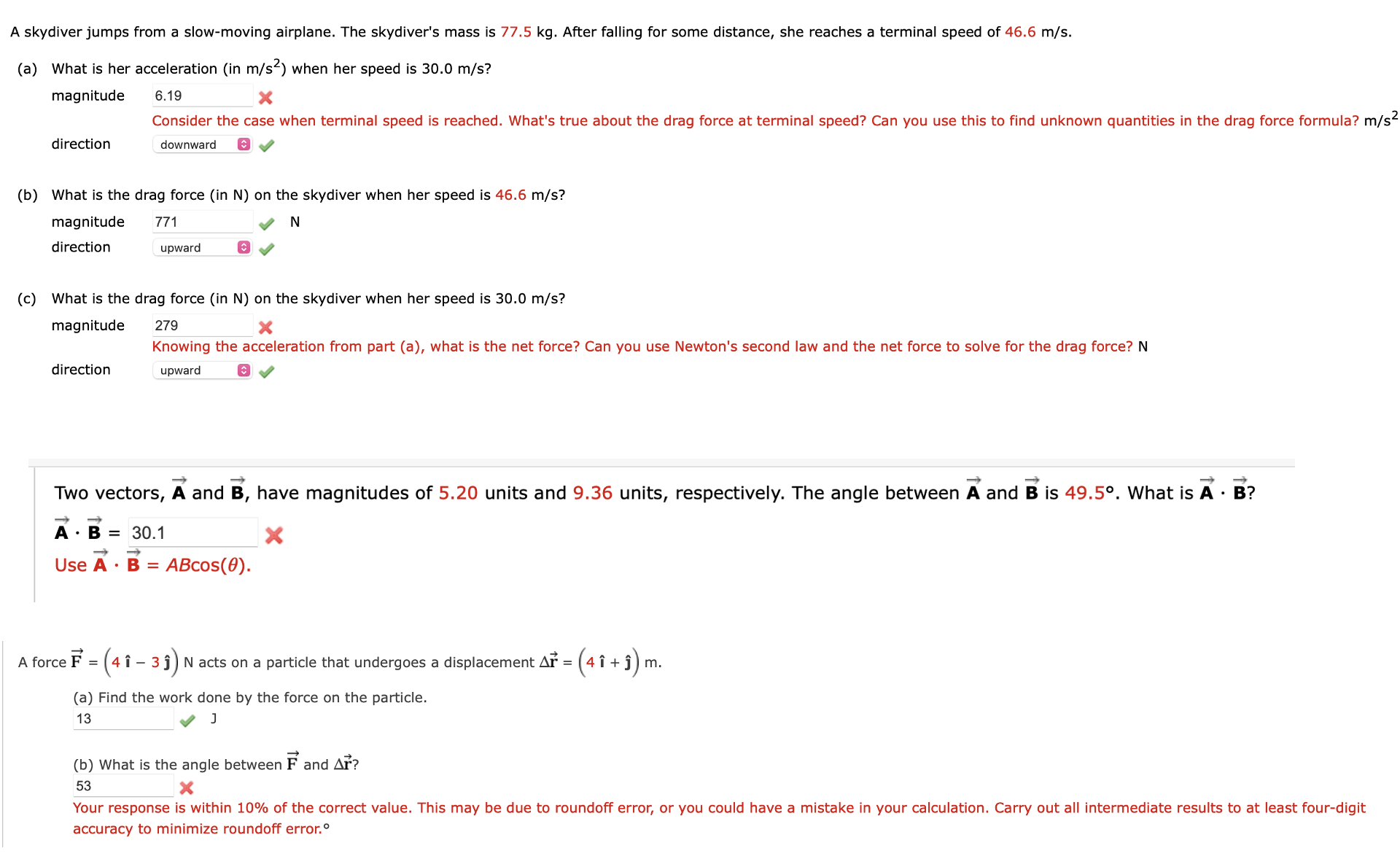 Solved Two vectors, vec(A) ﻿and vec(B), ﻿have magnitudes of | Chegg.com