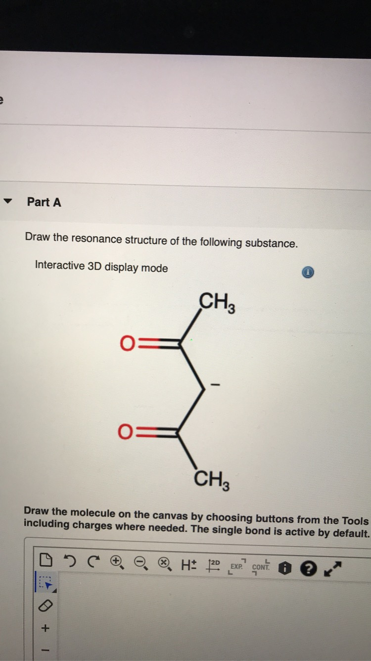 Solved Part A Draw the resonance structure of the following | Chegg.com