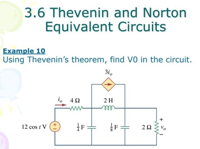 Solved 3.6 Thevenin and Norton Equivalent Circuits Example | Chegg.com