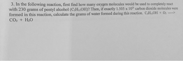 Solved In the following reaction, first find how many oxygen | Chegg.com
