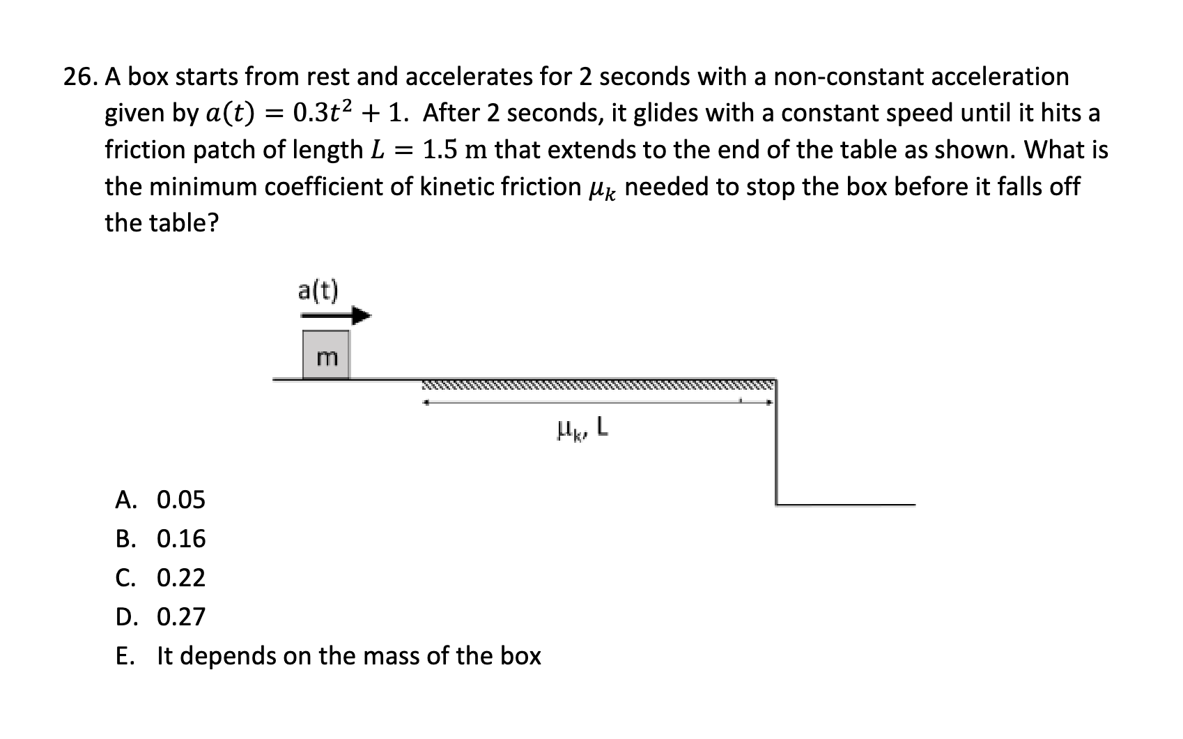 Solved A box starts from rest and accelerates for 2 ﻿seconds | Chegg.com