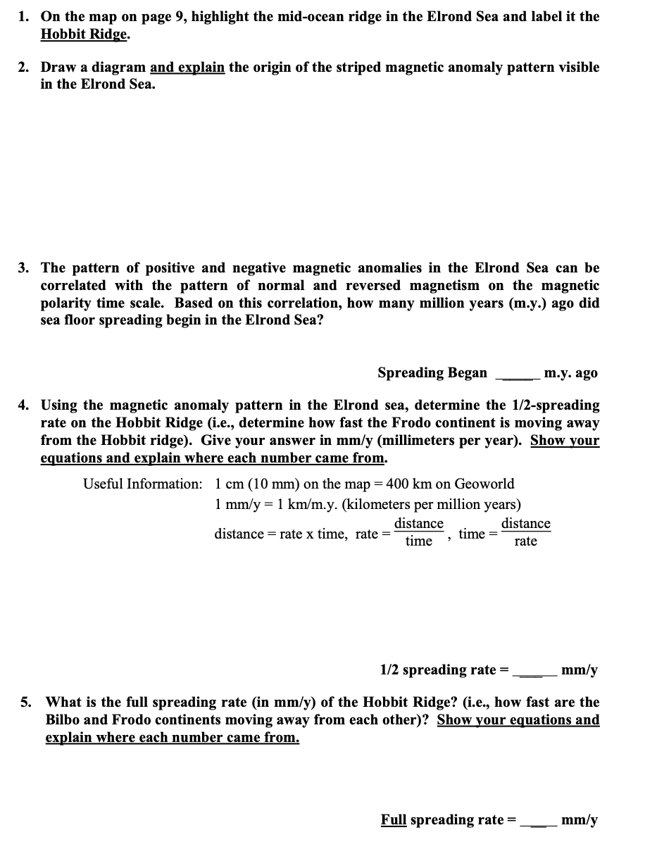 Solved “Geoworld” Plate Tectonics Lab Purpose: To better | Chegg.com