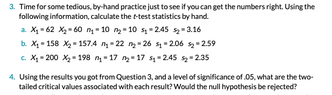 Solved 3. Time for some tedious, by-hand practice just to | Chegg.com