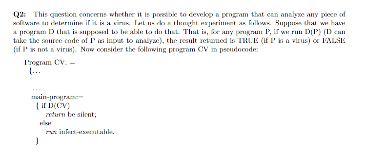 Solved Q2: This question concerns whether it is possible to | Chegg.com