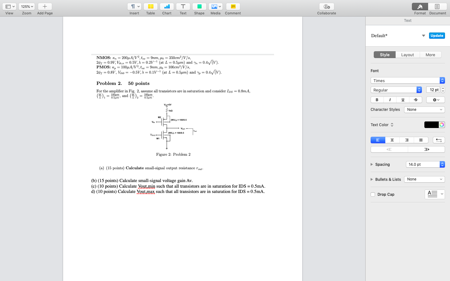 Solved Tv 125% Tv T + + Add Page View Zoom Insert Table | Chegg.com