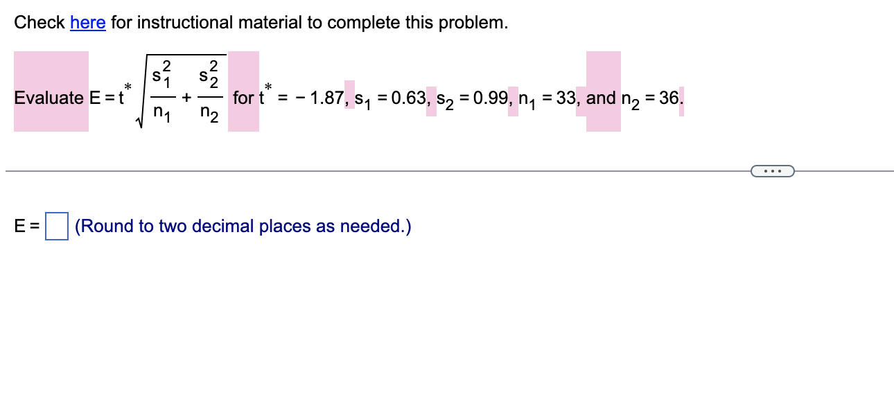 Solved Check here for instructional material to complete | Chegg.com