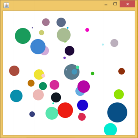 Solved In Java GUI the following program makes 4 random | Chegg.com