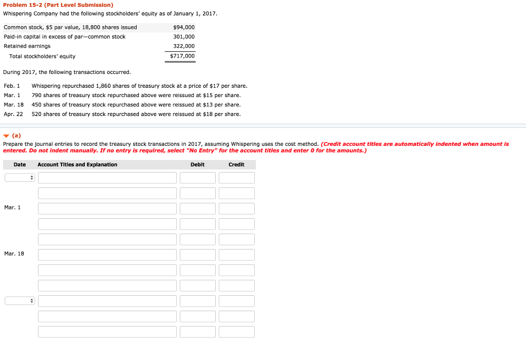 Solved Problem 15-2 (Part Level Submission) Whispering | Chegg.com