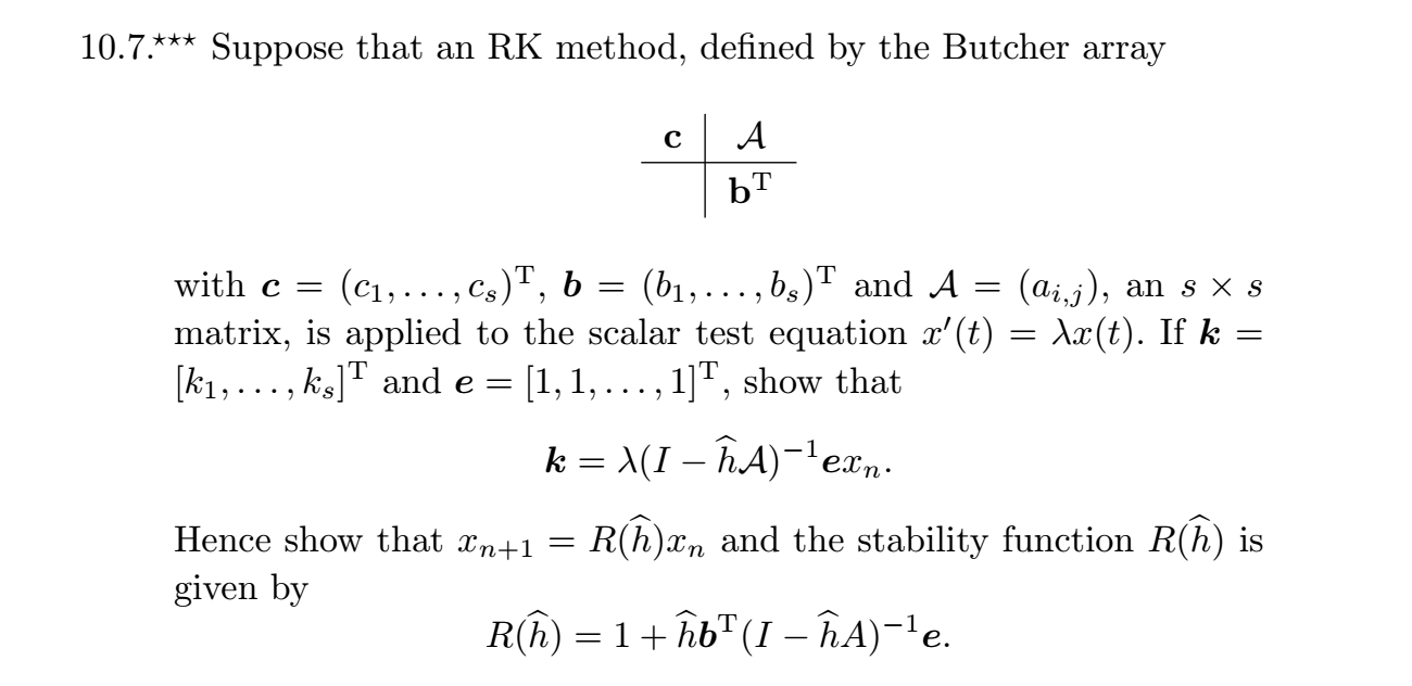 Solved 10.8.*** Using the Cayley-Hamilton Theorem, or | Chegg.com