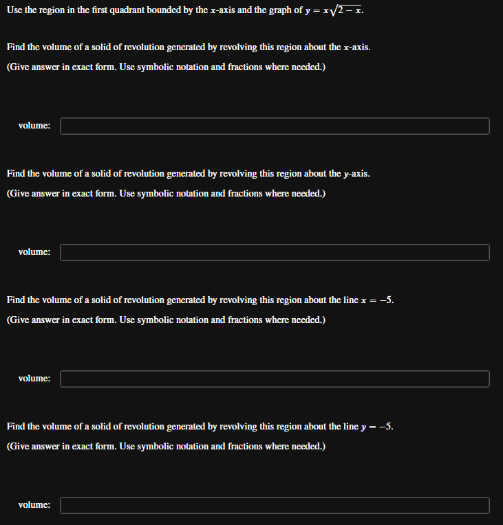 Solved Use the region in the first quadrant bounded by the | Chegg.com