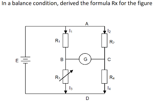 Solved In a balance condition, derived the formula Rx for | Chegg.com
