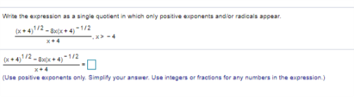 Solved Write the expression as a single quotient in which | Chegg.com
