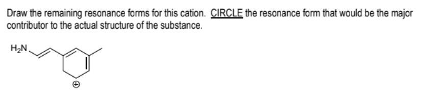 Solved Draw the remaining resonance forms for this cation. | Chegg.com