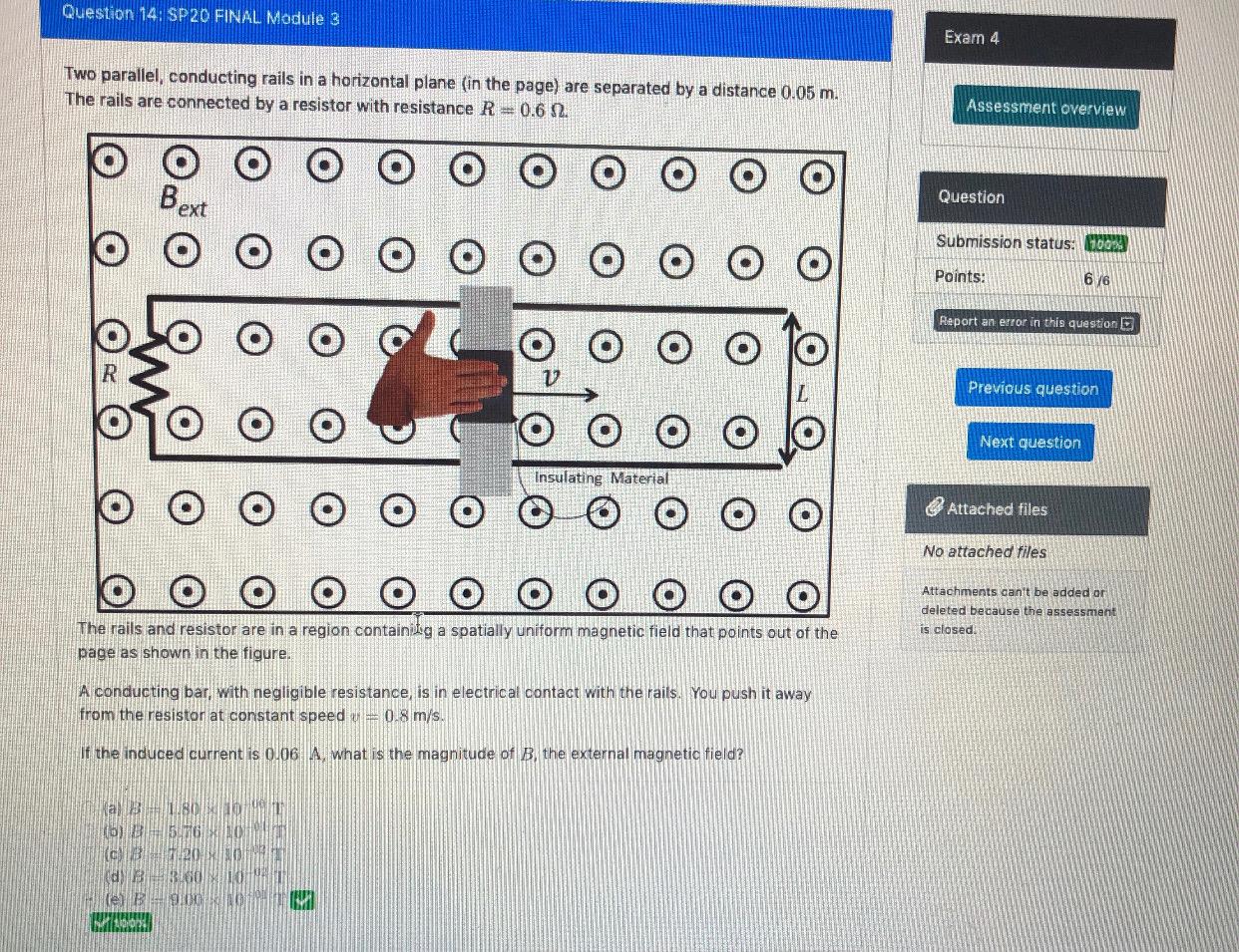 Solved Two parallel, conducting rails in a horizontal plane | Chegg.com