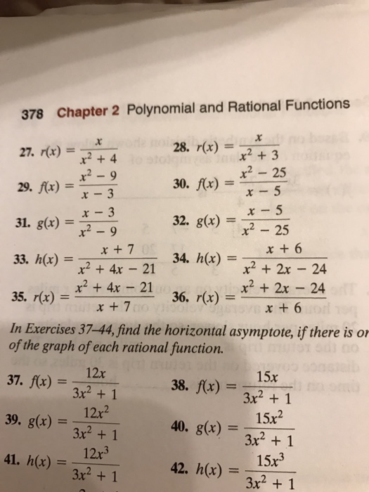Solved 378 Chapter 2 Polynomial and Rational Functions 28, | Chegg.com
