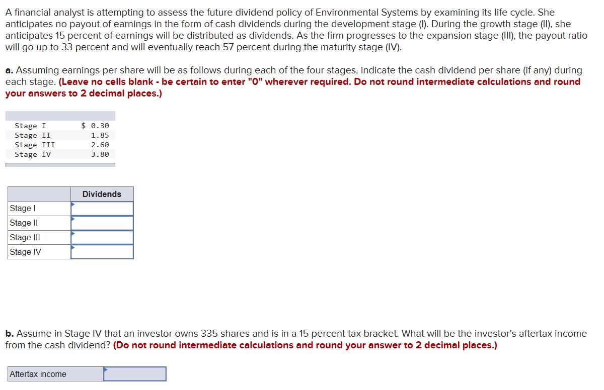 Solved A financial analyst is attempting to assess the | Chegg.com