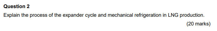 Solved Question 2 Explain the process of the expander cycle | Chegg.com