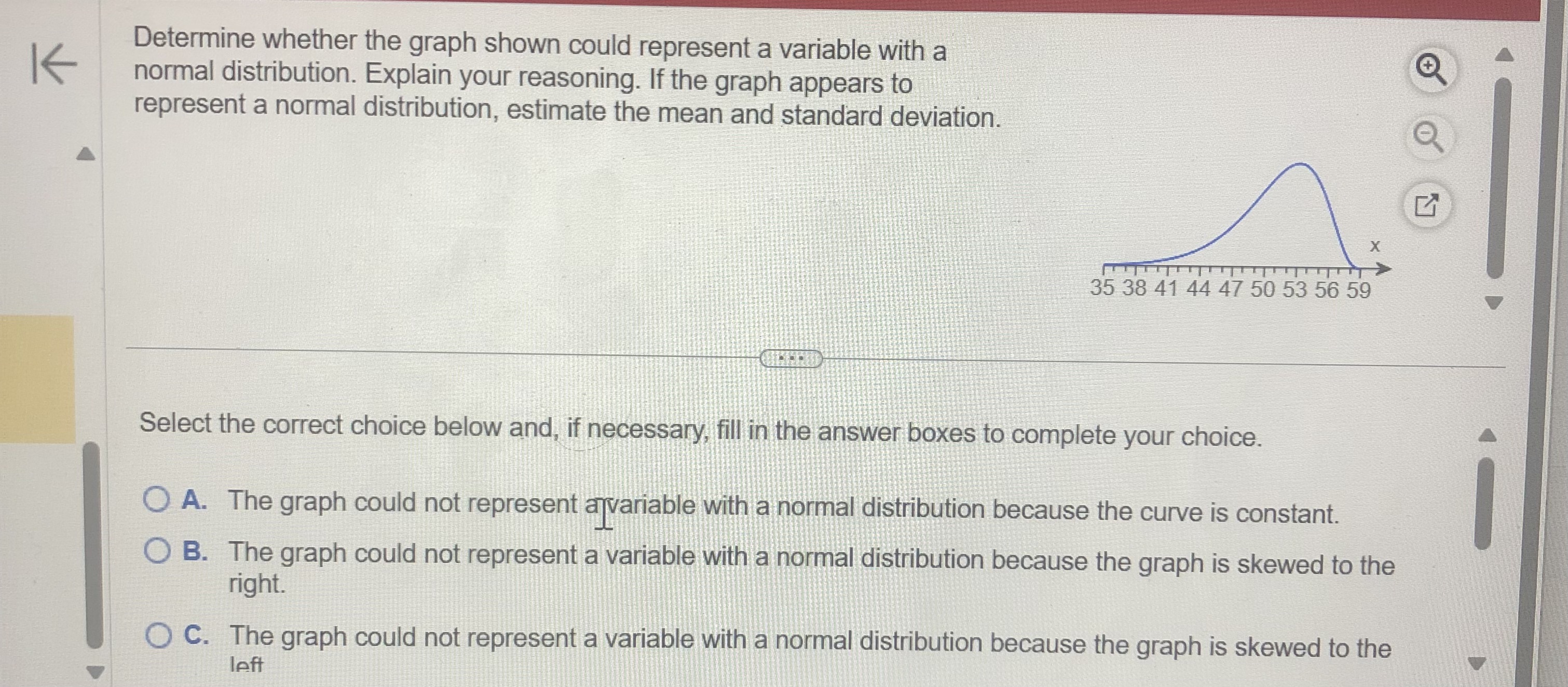 Solved Determine whether the graph shown could represent a | Chegg.com