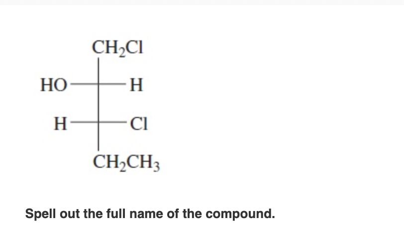 Solved Spell out the full name of the compound. Spell | Chegg.com