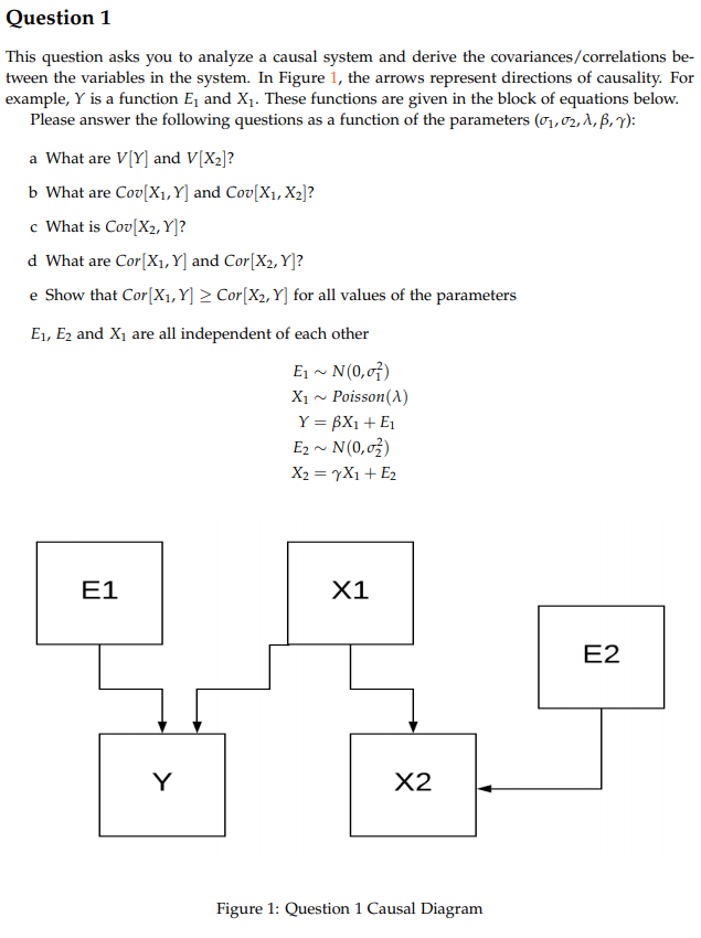 Solved Question 1 This question asks you to analyze a causal | Chegg.com