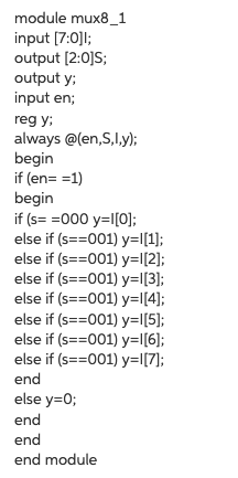 Solved Design a 7-to-1 MUX in Verilog (either structural or | Chegg.com
