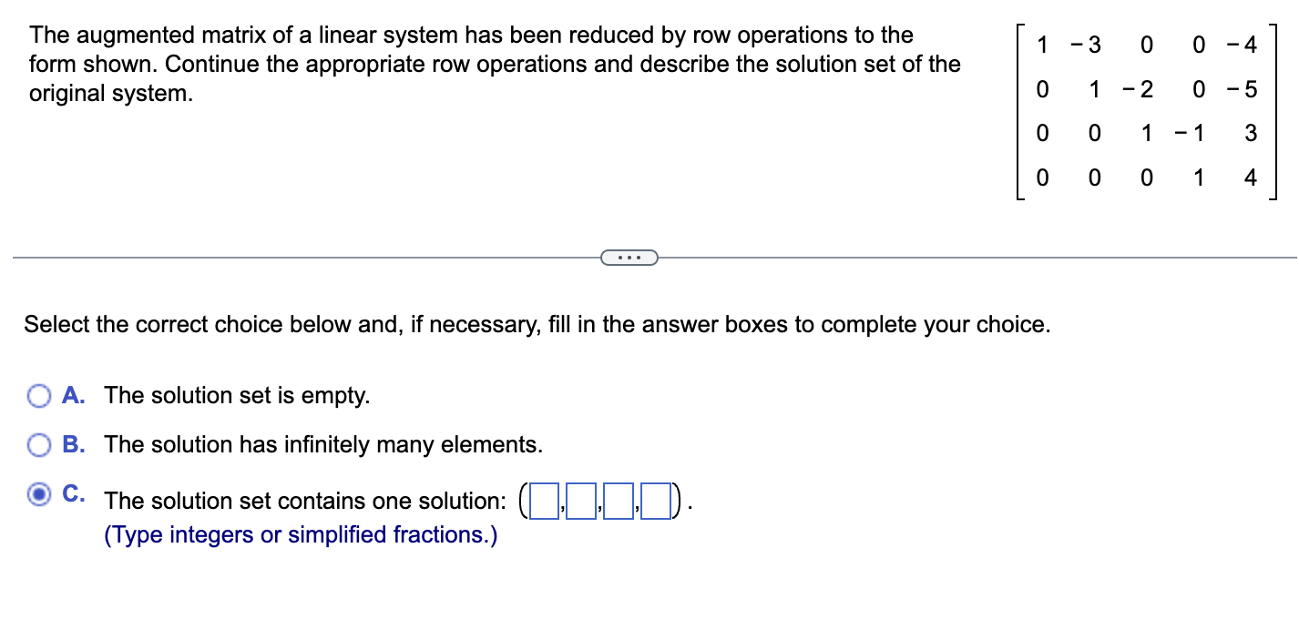 Solved Select the correct choice below and, if necessary, | Chegg.com