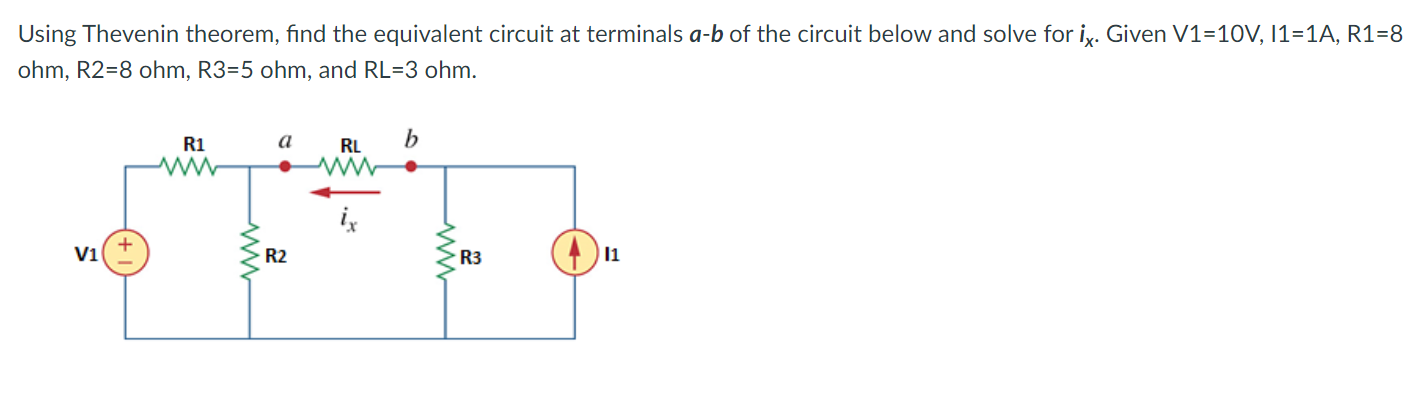 Solved Using Thevenin theorem, find the equivalent circuit | Chegg.com