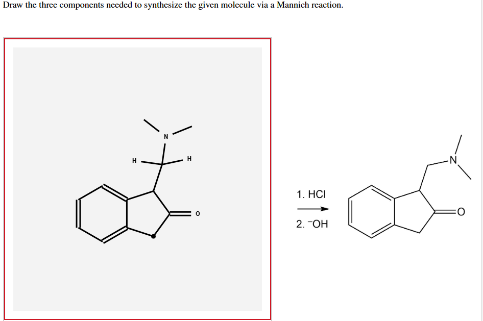 Solved Draw the three components needed to synthesize the | Chegg.com