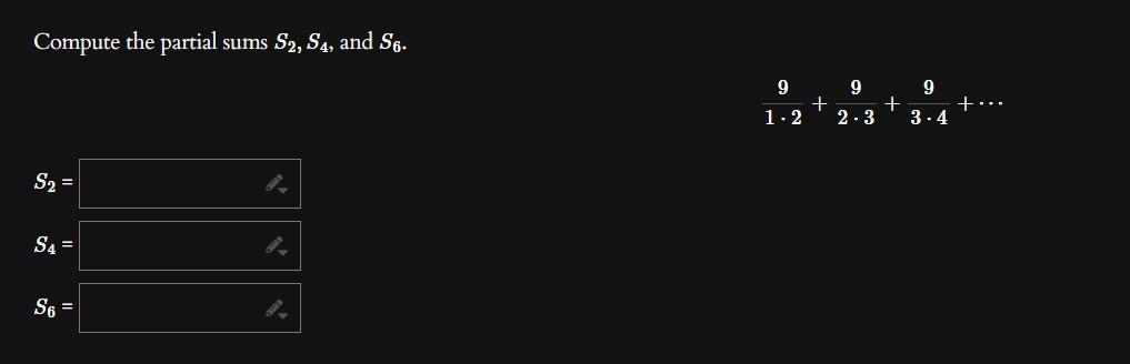 Solved Compute the partial sums S2,S4, and S6. | Chegg.com