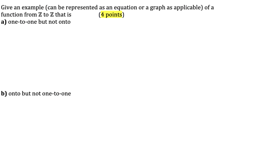 Solved Give an example (can be represented as an equation or | Chegg.com