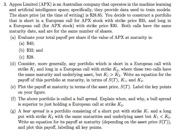 3. Appen Limited (APX) is an Australian company that | Chegg.com