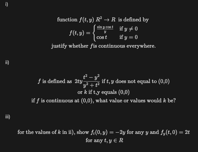 Solved Function F T Y R2→r Is Defined By