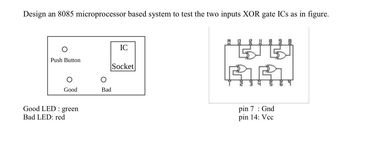Solved Design an 8085 microprocessor based system to test | Chegg.com