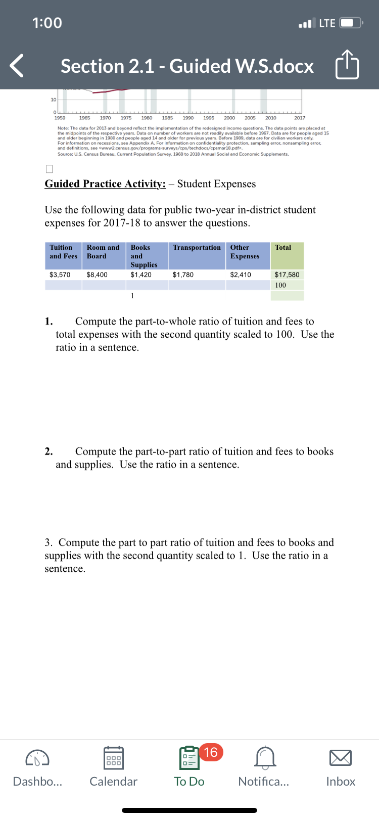 Solved Guided Practice Activity: - Student Expenses Use the | Chegg.com
