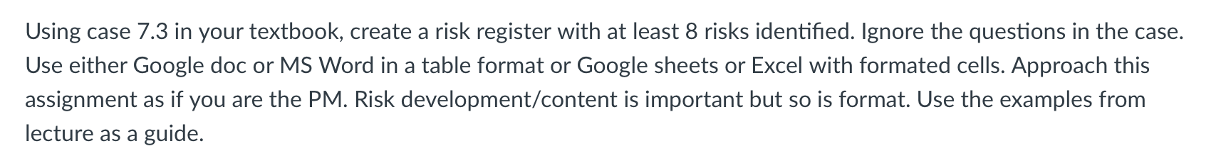 Project Risk Management: An Integrated Approach LO | Chegg.com