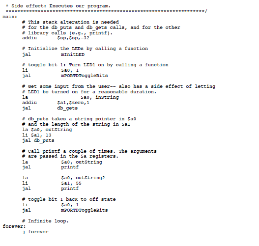 Solved In Mips Assembly Code There Are Few Intentional