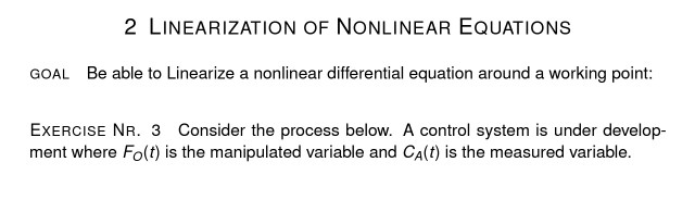 Solved 2 Linearization Of Nonlinear Equations Goal Be Able
