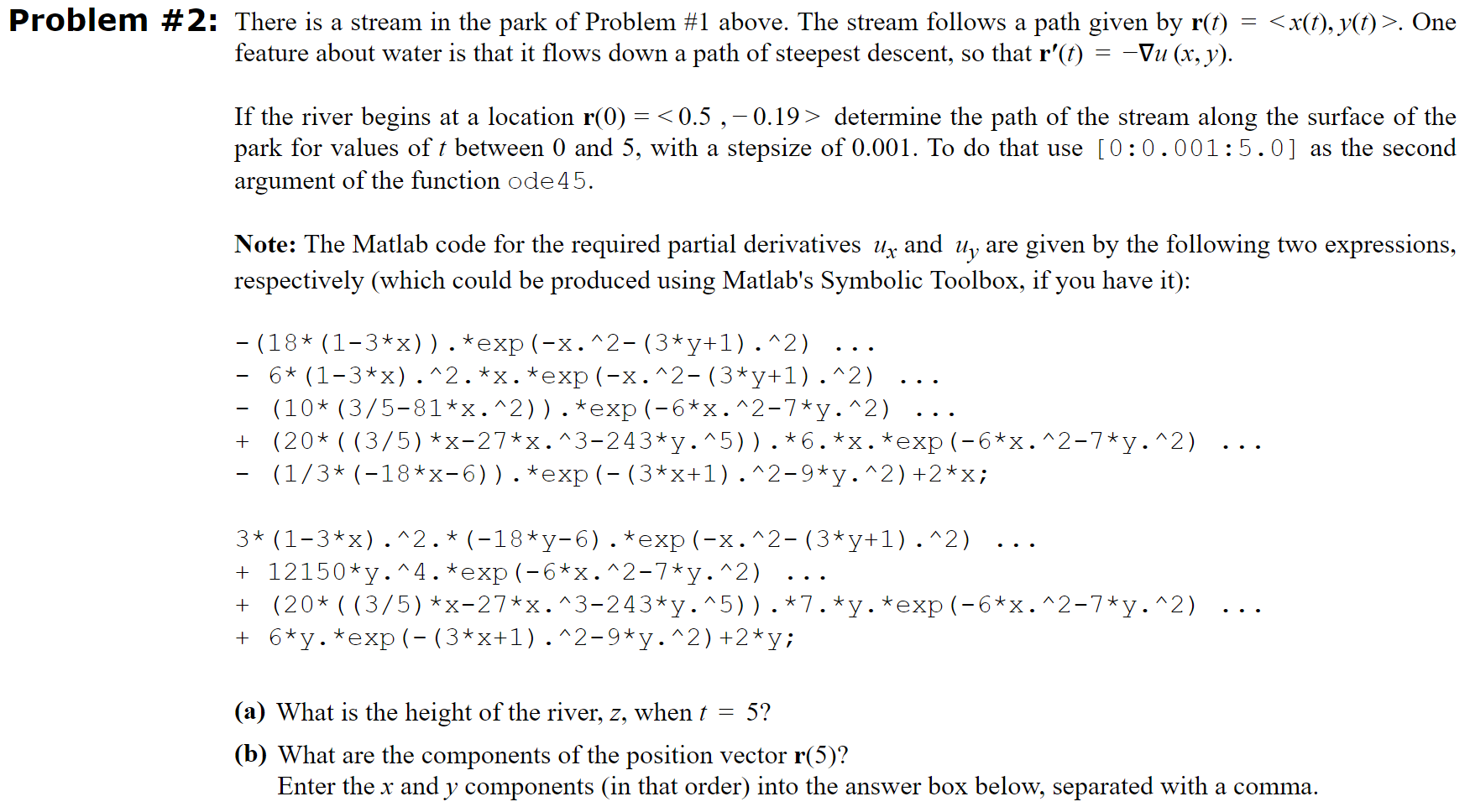 Solved Problem \# 1: You are given a function u(x,y) where | Chegg.com