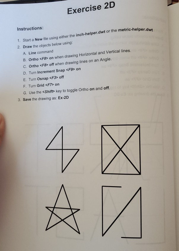 Solved Exercise 2D Instructions: 1. Start a New file using | Chegg.com