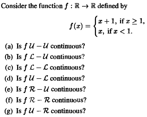 Solved Consider the function f :R + R defined by f(3) = = x | Chegg.com
