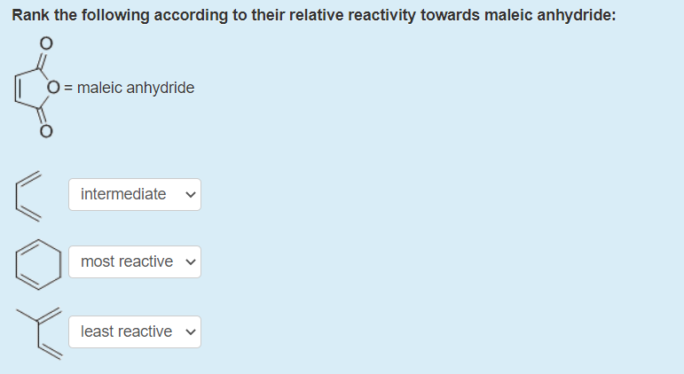 Solved Rank the following according to their relative | Chegg.com