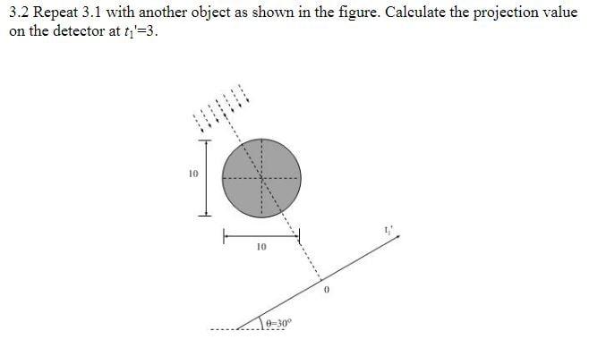 Solved The projection of the object is taken at 30o as shown | Chegg.com